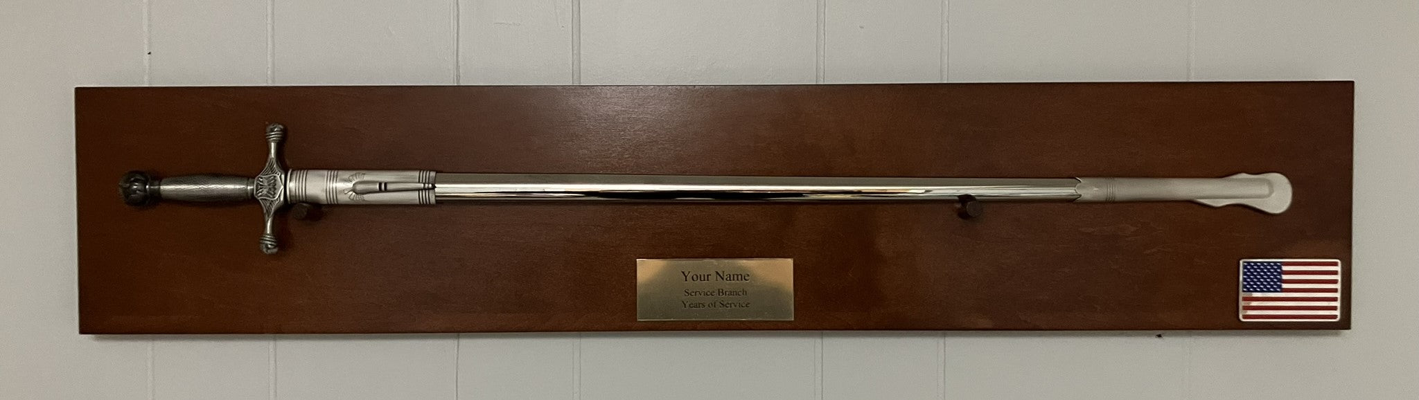 Air Force Officer Sword Display – Blades Raised Woodworking