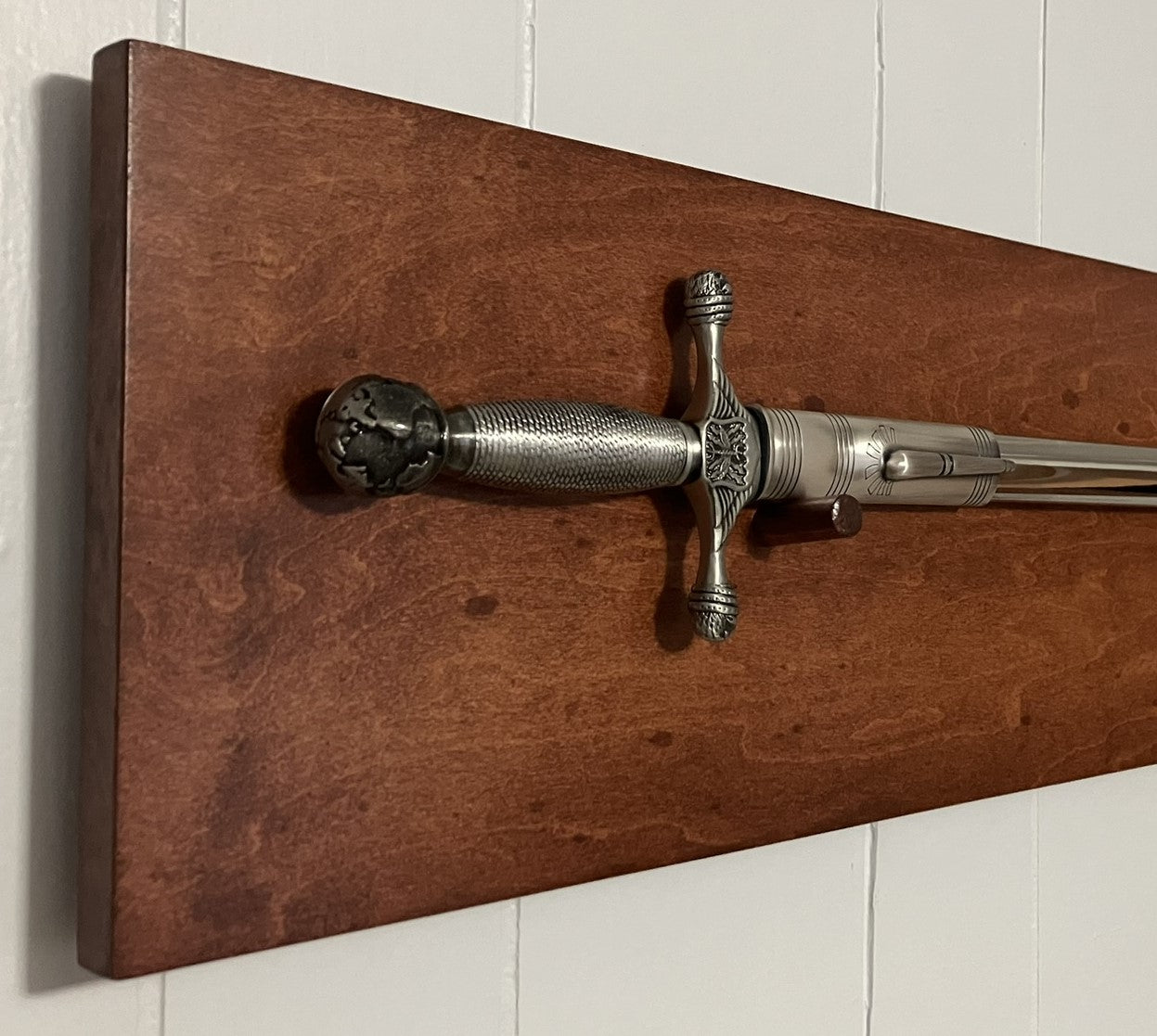 Air Force Officer Sword Display – Blades Raised Woodworking