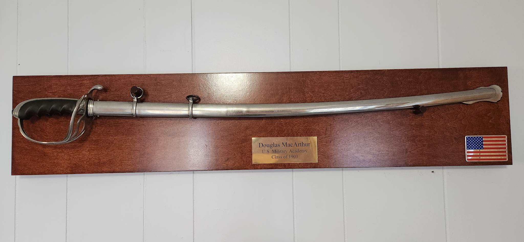 Army Officer Sword Display – Blades Raised Woodworking
